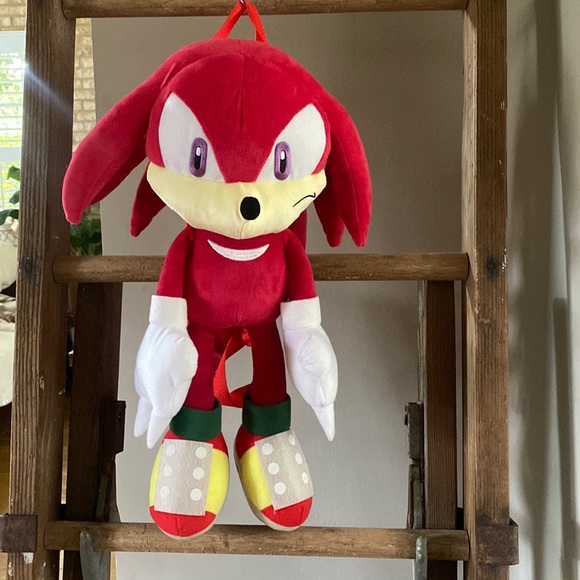Sonic | Accessories | Sonic The Hedgehog Doll Plush Backpack Knuckles ...